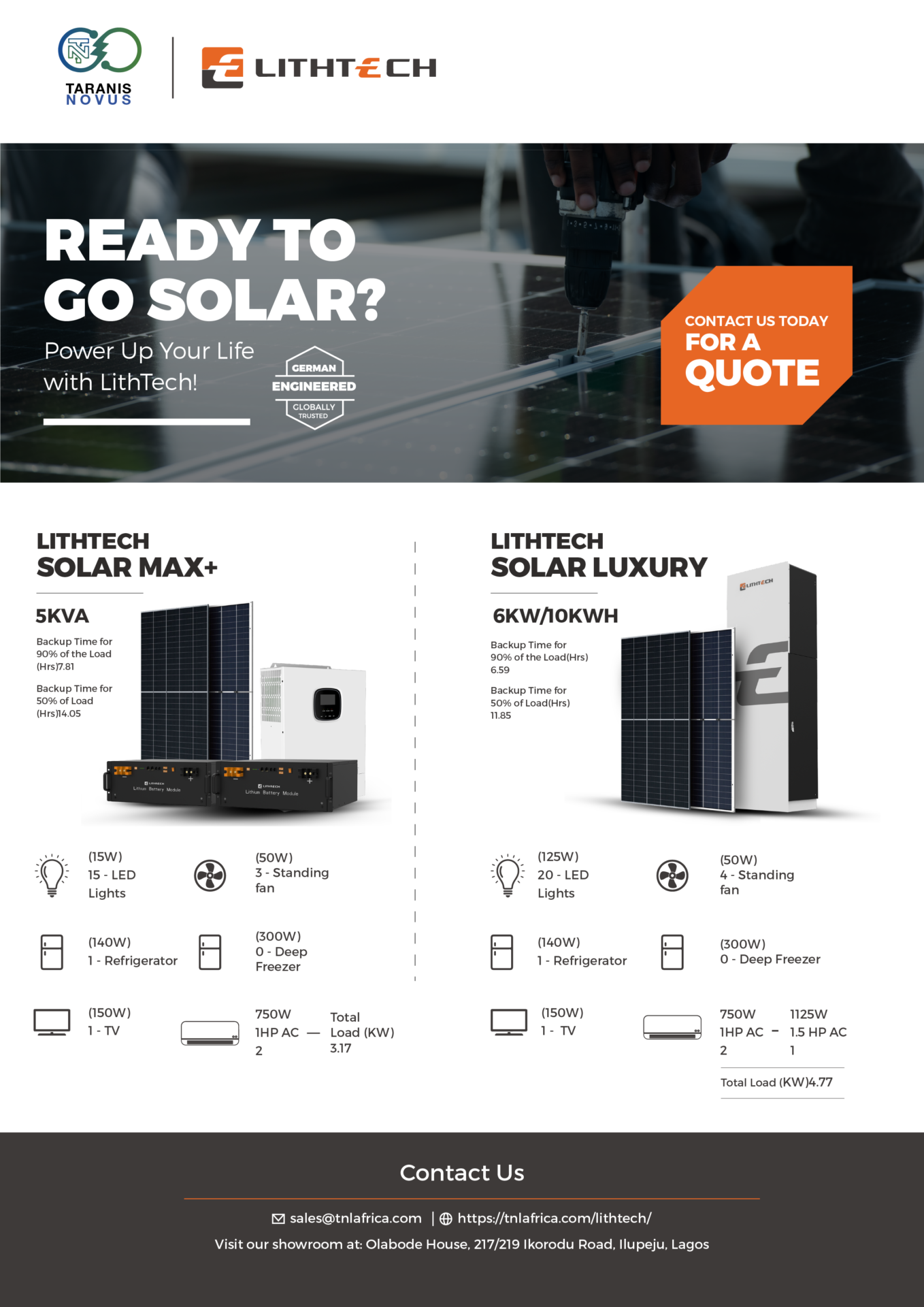 LithTech Brochure – Taranis Novus